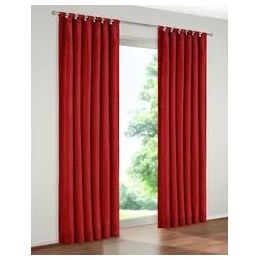 Vorhang WIRTH "Trondheim 328 g/m2" Gr. 10, rot, B:172cm H:225cm, Chenille, Polyacryl, Gardinen