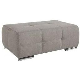 Sit & More Hocker SIT & MORE "Mistral", grau, B:109cm H:42cm T:73cm, Struktur ( 100% Polyester), Hocker, Polsterhocker