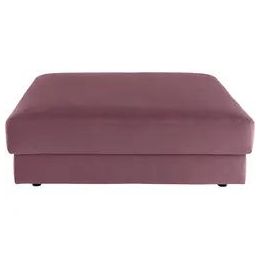 Sofa-Mittelelement Home Affaire "Bloomfield Mega Hocker in 2 Gr&ouml;&szlig;en", rosa (altrosa), B:109cm H:43cm T:114cm, 100% Polyester, Polsterelemente, Sofa-Element, passende Erweiterung zur Serie "Bloomfield", als Mittelelement passend
