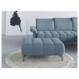 Polsterhocker Home Affaire "Fresh", blau (hellblau), B:102cm H:45cm T:68cm, 98% Polyester 2% Polyamid, Hocker, Polsterhocker, passend zum Ecksofa "Fresh", auch in Bezug Olympia EASY CLEAN