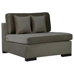 Sofa-Mittelelement Home Affaire "Skara", grau (taupe), B:90cm H:86cm T:100cm, Polsterelemente, Modul zum eigenen Zusammenstellen, in vielen Bezugsqualit&auml;ten
