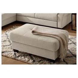 Hocker Home Affaire "Solvei", beige (natur), B:104cm H:45cm T:72cm, Hocker, Hocker mit Stauraum Polsterhocker