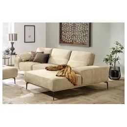 Ecksofa W.Schillig "run, Designsofa mit tollem Sitzkomfort, bequem, L-Form", beige (sahara s37), B:319cm H:88cm T:178cm, Longlife Xtra-Leder Z73: Naturwalkleder der Luxusklasse aus den erlesensten Rohh&auml;uten. Hautst&auml;rke 1, 1 &ndash; 1, 3 mm;ROHLEDER Jacquard-Flachgewebe Q2 W60 (63% Polyester, 37% Polyacryl);ROHLEDER Chenille-Flachgewebe Q2 W77 (68% Polyacryl, 32% Polyester);Stoff S37 (100% Polyester), So