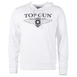 Kapuzenpullover Top Gun "TG20201049", Herren, Gr. 50M, wei&szlig;, Obermaterial: 100% Baumwolle, Pullover Sweatshirt Hoodie
