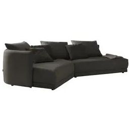 Ecksofa DESIGNWERK "New York L-Form, anmutendes Designsofa", gr&uuml;n (hunter), B:333cm T:179cm, 100% Polyester, Sofas, Ecksofa, mit moderner R&ung im R&uuml;cken