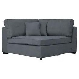 Sofa Home Affaire "Skara XXL", blau (graublau), B:130cm H:86cm T:130cm, 100% Polyester, Sofas, Sofa-Element, Eckelement zur individuellen Polstergarnitur-Gestaltung