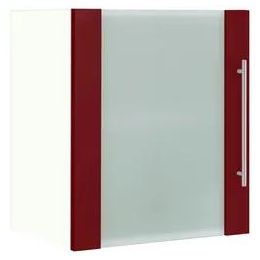 Wiho-K&uuml;chen Glash&auml;ngeschrank WIHO K&Uuml;CHEN "Flexi2", rot (front: rot glanz, korpus: wei&szlig;), B:50cm H:56,5cm T:35cm, Schr&auml;nke, Glash&auml;ngeschrank, Breite 50 cm