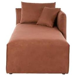 Ottomane OTTO HOME "N&ouml;re", braun (cognac), B:90cm H:74cm T:172cm, Samtoptik (100% Polyester);Struktur (100% Polypropylen);Webstoff (100% Polyester);Struktur fein (100% Polyester);Luxus-Microfaser Lederoptik (100% Polyester);Baumwoll-/Leinenmix (60% Baumwolle/40% Leinen), Sofas, Ottomane, Modul - zum Zusammenstellen; in vielen Bezugsqualit&auml;ten und Farben