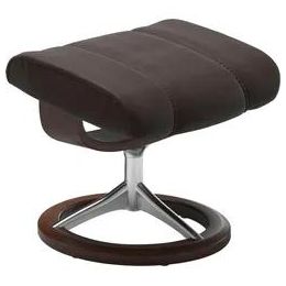 Fu&szlig;hocker stressless "Consul", braun (chocolate paloma), B:54cm H:41cm T:39cm, Leder BATICK: BATICK ist ein leicht korrigiertes, durchgef&auml;rbtes und genarbtes M&ouml;belleder, bei dem die meisten Unebenheiten und Spuren in der Regel entfernt wurden.;Leder PALOMA: PALOMA ist ein durchgef&auml;rbtes Semianilin-M&ouml;belleder mit nat&uuml;rlicher Narbung.;ROHLEDER Stoff Q2 FARON: Ein fester zuverl&auml;ssiger Boucl&eacute; mit eine