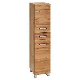 Midischrank Welltime "Ravenna", braun (eichefarben), B:30cm H:135cm T:35cm, Schr&auml;nke, Midischrank