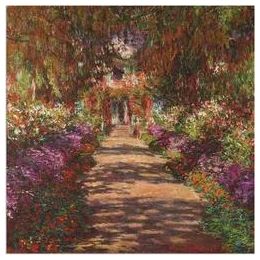 Wandbild Artland "Weg in Monets Garten in Giverny. 1902", bunt (farbe bild(er): bunt), B:70cm H:70cm, Bilder, als Alubild, Leinwandbild in verschied. Gr&ouml;&szlig;en