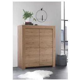Highboard Home Affaire "Firenze", braun (eichefarben cadiz), Sideboards, Highboard, Breite 110 cm