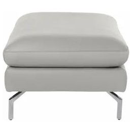 Hocker Calia italia "Dave mit edlem Metallfu&szlig;", grau, B:95cm H:42cm T:68cm, Hocker, Hocker