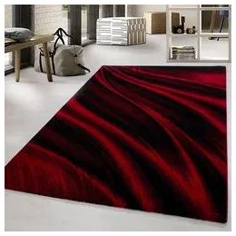 Teppich Ayyildiz TEPPICHE "Miami 6630" Gr. 6, rot (rot, schwarz), B:200cm H:12mm L:290cm, Kunstfaser, Teppiche, Teppich, L&auml;ufer, Kurzflor, Wohnzimmer