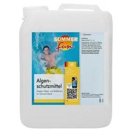 Poolpflege summer fun "Algenschutzmittel schaumfrei", wei&szlig;, 5 l, Wasserpflegemittel, 5 l