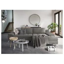 Sit & More Ecksofa SIT & MORE "Latigo L-Form", braun (schlamm), B:290cm T:163cm, Sofas, Ecksofa, mit Mega-Recamiere, wahlweise mit Bettfunktion und Bettkasten