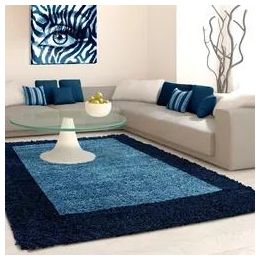 Hochflor-Teppich Ayyildiz TEPPICHE "Life Shaggy 1503", blau (navy), B:200cm H:30mm L:290cm, Kunstfaser, Teppiche, als L&auml;ufer und in rund erh&auml;ltlich, Shaggy, Langflor, Wohnzimmer