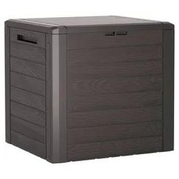 Aufbewahrungsbox Prosperplast "Woodebox, TOPSELLER", braun, B:58,8cm H:46cm T:55cm, Kunststoff, Aufbewahrungsboxen, Aufbewahrungsbox, braun, 140 liter