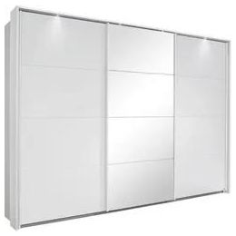 Schwebet&uuml;renschrank Rauch "Kleiderschrank Schrank Garderobe Schlafzimmerschrank TUBONA", wei&szlig;, B:278cm H:233cm T:64cm, Holzwerkstoff, Schr&auml;nke, Schwebet&uuml;renschrank Kleiderschrank, mit umfangreicher Innenausstattung und Passepartout MADE IN GERMANY