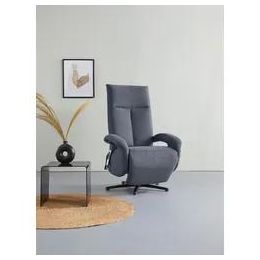 Sit & More TV-Sessel SIT & MORE "Tycoon", grau, B:74cm H:112cm T:82cm, 100% Polyester, Sessel, wahlweise manuell, mit zwei Motoren oder mit Akku oder mit 2 Motoren