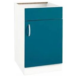 Wiho-K&uuml;chen Sp&uuml;lenschrank WIHO K&Uuml;CHEN "Flexi", blau (front: ozeanblau, korpus: wei&szlig;), B:50cm H:82cm T:57cm, Schr&auml;nke, Sp&uuml;lenschrank, Breite 50 cm