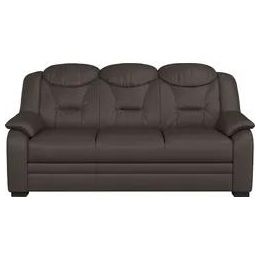 3-Sitzer COTTA "Marcus", braun (mud), B:189cm H:99cm T:99cm, 64% Polyurethan, 25% Polyester, 11% Baumwolle, Sofas, Sofa mit hoher R&uuml;ckenlehne