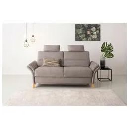 3-Sitzer Home Affaire "Westerland", braun (latte), B:186cm H:90cm T:89cm, 100% Polyester, Sofas, Federkern-Polsterung. wahlweise mit Armlehnfunktion