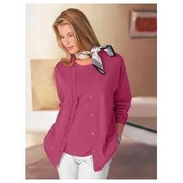 Classic Dog Strickpullover CLASSIC "Twinset", Damen, Gr. 46, pink (fuchsia), 100% Polyacryl, unifarben, figurumspielend, Pullover Twinset