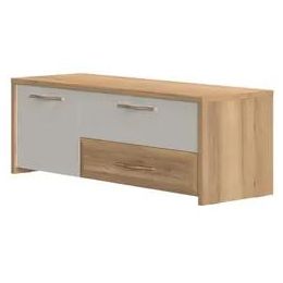 TV-Board OTTO HOME "Gala", beige (beige, pacific walnuss decor), B:135cm H:48cm T:46cm, Holzwerkstoff, MDF, Sideboards, TV-Board, UV lackiert, kratzfest, hochgl&auml;nzend
