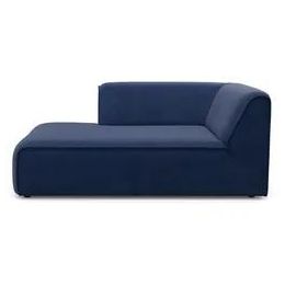 Ottomane OTTO HOME "Merid Chaiselongue, Ma&szlig;e B/T/H: 100/162/70 cm", blau, B:100cm H:70cm T:162cm, Struktur fein (100% Polyester);Samtoptik (100% Polyester);Samtcord (92% Polyester, 8% Polyamid), Sofas, Ottomane, als Modul oder separat verwendbar, f&uuml;r individuelle Zusammenstellung