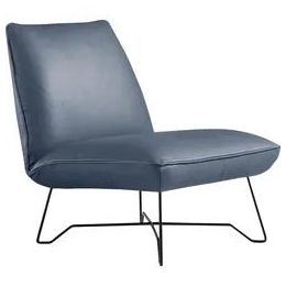 Sessel Egoitaliano "Lia Loungesessel, elegant und stylisch, toller Sitzkomfort", grau (smoke), B:62cm H:73cm T:79cm, Leder &raquo;BULL&laquo; (echtes Rindsleder). Geschliffenes, pigmentiertes und behandeltes Rindsleder mit einer Dicke von 1, 3-1, 5 mm. Dieses Leder zeigt eine ziemlich weiche Hand mit einem halb undurchsichtigen Aussehen. Es handelt sich um ein gesch&uuml;tztes Leder. Eine leichte Deckschicht sch&uuml;t