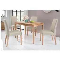 Essgruppe Home Affaire "Lea", beige (creme), Sitzm&ouml;bel-Sets, Essgruppe