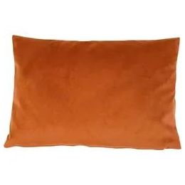 G&ouml;zze Dekokissen G&Ouml;ZZE "Duval", orange (terra, unifarben), B:60cm L:40cm, Polyester, Dekokissen_Sitzkissen_Kissenh&uuml;llen, mit Rei&szlig;verschluss, Kissenh&uuml;le ohne F&uuml;llung, 2 St&uuml;ck