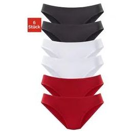 Jazz-Pants Slips Vivance ACTIVE, Damen, Gr. 40/42, rot (rot, schwarz, wei&szlig;), Microfaser, Obermaterial: 95% Polyamid, 5% Elasthan (LYCRA), unifarben, k&ouml;rpernah, Unterhosen, aus weicher Microfaser