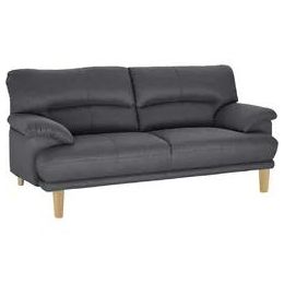 3-Sitzer Trendmanufaktur "Cecilia, Sofa in italienischem Design", grau (dunkelgrau), B:200cm H:87cm T:90cm, Sofas, mit tollem Sitzkomfort, extrabequeme Armlehnen, Holzf&uuml;&szlig;e