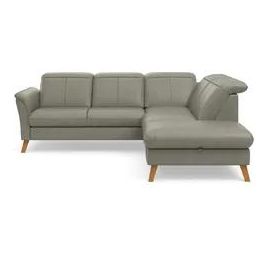 Sit & More Ecksofa SIT & MORE "Romero L-Form", grau, B:250cm H:91cm T:220cm, 100% Polyester, Sofas, Ecksofa, wahlweise mit oder ohne TV-Funktion, Bettfunktion, Bettkasten