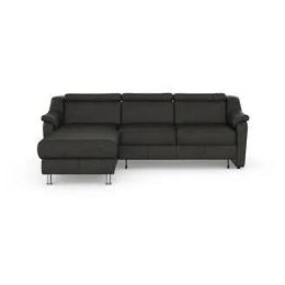 Sit & More Ecksofa SIT & MORE "Freetown L-Form", grau (anthrazit), B:257cm H:84cm T:166cm, Sofas, Ecksofa, inklusive Kopfteilverstellung und komfortablem Federkern