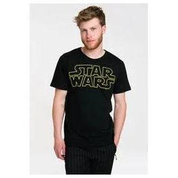 T-Shirt logoshirt "Star Wars Logo", Damen, Gr. XS, schwarz, 100% Baumwolle, bedruckt, normal, Rundhals, Shirts T-Shirt, mit tollem Star Wars-Print