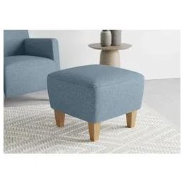 Sit & More Polsterhocker SIT & MORE "Bosse", blau (eisblau), B:56cm H:46cm, Hocker, Polsterhocker