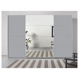 Schwebet&uuml;renschrank Rauch "Kleiderschrank Schrank Garderobe TOPSELLER OTELI inkl. Inneneinteilung", grau (seidengrau), B:315cm H:210cm T:62cm, Holzwerkstoff, Schr&auml;nke, Schwebet&uuml;renschrank, mit 3 Innenschubladen sowie zus&auml;tzlichen Einlegeb&ouml;den MADE IN GERMANY