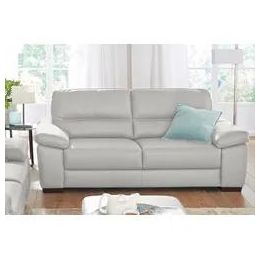 2-Sitzer Calia italia "Gaia, hochwertiges Ledersofa mit erstklassigem Sitzkomfort", braun (tortora), B:177cm H:92cm T:97cm, Leder SORRENTO - 100% Leder;Leder BULL - 100% Leder, Sofas, edles Design, in zwei hochwertigen Lederqualit&auml;ten