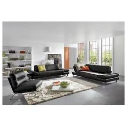 3-Sitzer W.Schillig "taboo Designsofa mit hohem Sitzkomfort", schwarz (schwarz z59), B:232cm H:76cm T:101cm, Flachgewebe S22 (100% Polyester);Stoff S37 (100% Polyester): Luxus-Microfaser in Lederoptik;Longlife Xtra-Leder Z59: Glattleder mit modischer Pr&auml;gung. Hautst&auml;rke 0, 9 - 1, 1 mm;Longlife Xtra-Leder Z69: Das feinnarbige, gedeckte Softleder Z69 besticht durch seine au&szlig;ergew&ouml;hnliche Weichheit i