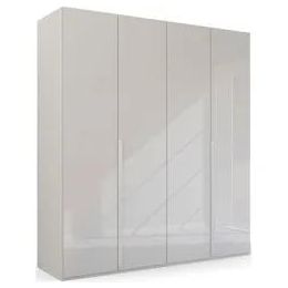Dreht&uuml;renschrank Rauch "Kleiderschrank Schrank Garderobe W&auml;scheschrank PURISMA Glasfront", grau (seidengrau, glas seidengrau), B:201cm H:223cm T:60cm, Holzwerkstoff, Schr&auml;nke, Dreht&uuml;renschrank, schlichte Eleganz, mit umfangreicher Innenausstattung MADE IN GERMANY