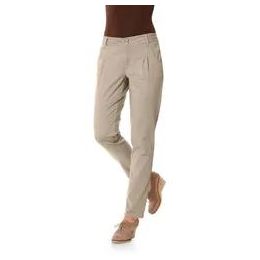 Chinohose Heine, Damen, Gr. 36, Normalgr&ouml;&szlig;en, beige (sand), 98% Baumwolle, 2% Elasthan, unifarben, lang, Hosen Chinohose