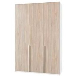 Kleiderschrank wimex "New York", wei&szlig; (wei&szlig;, front struktureichefarben hell), B:135cm H:208cm T:58cm, Schr&auml;nke, Kleiderschrank, in vielen Breiten, 208 oder 236cm hoch