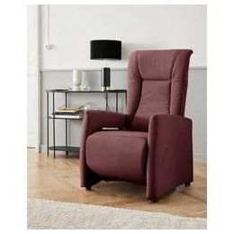 Sit & More TV-Sessel SIT & MORE "Melissa", rot (bordeaux), B:71cm, 98% Polyester 2% Polyamid, Sessel, wahlweise elektrisch oder manuell verstellbar, optional Aufstehhilfe