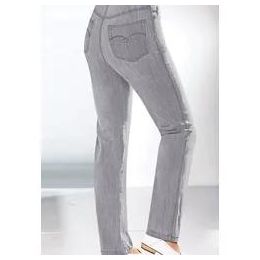 5-Pocket-Jeans Casual Looks, Damen, Gr. 84, Langgr&ouml;&szlig;en, grau (grau, denim), 78% Baumwolle, 20% Polyester, 2% Elasthan, unifarben, lang, Jeans 5-Pocket-Jeans, Topseller