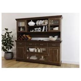 Buffet OTTO HOME "R&uuml;gen", braun (dunkelbraun), B:180cm H:168cm T:40cm, Massivholz, Schr&auml;nke, Buffet, FSC zertifiziertes Massivholz, im Landhausstil