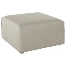 Polsterhocker OTTO HOME "N&ouml;re", beige, B:80cm H:46cm T:80cm, Samtoptik (100% Polyester);Struktur (100% Polypropylen);Struktur fein (100% Polyester);Webstoff (100% Polyester);Luxus-Microfaser Lederoptik (100% Polyester);Baumwoll-/Leinenmix (60% Baumwolle/40% Leinen), Hocker, Polsterhocker, Modul - zum Zusammenstellen; in vielen Bezugsqualit&auml;ten und Farben