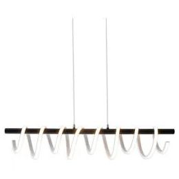 N&auml;ve N&Auml;VE LED Pendelleuchte "Belleza", schwarz (schwarz, wei&szlig;), H: 150cm, 1 Stk., Leuchten, 3 Stufen dimmbar &uuml;ber Wandschalter, schwarz/wei&szlig;, Effizienzklasse: F, LED Pendelleuchte